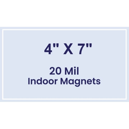 4x7 Square Corners Indoor Magnets - 20 Mil