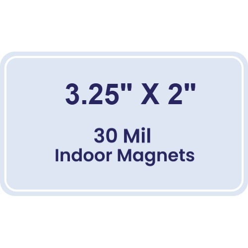 Magnet - 3.25x2 Round Corners - 30 Mil