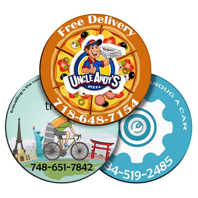 5 Inch Circle Indoor Magnets - 40 Mil