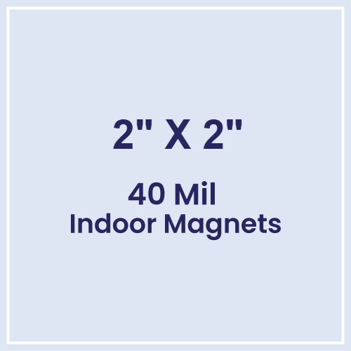 Magnet - 2x2 Square Corners - 40 Mil
