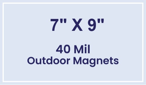 Magnet - 7x9 Square Corners - 40 Mil - Outdoor Safe