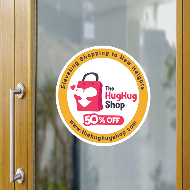 12 Inch Circle Static Window Clings