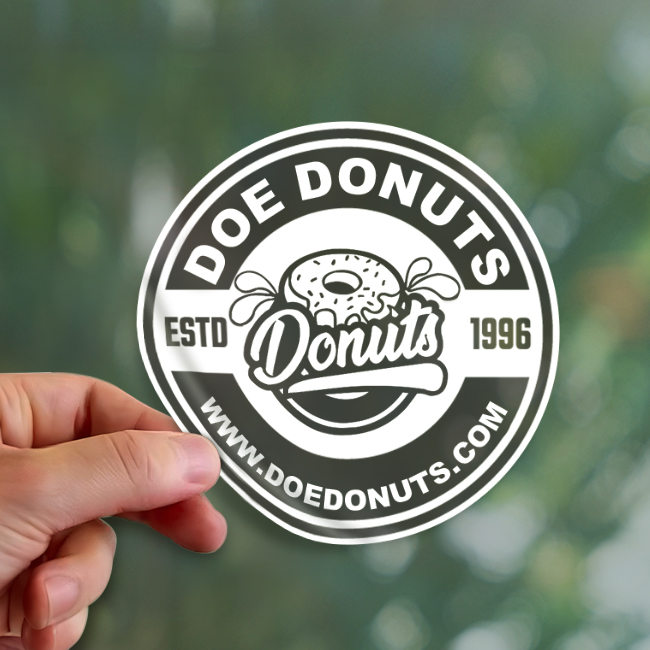 5 Inch Circle Static Window Clings