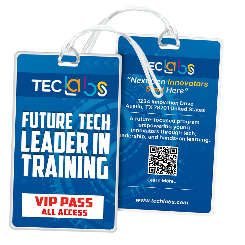 3x5 Signature Full Color Double Sided Luggage Tags - 50 Mil