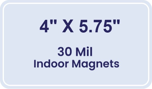 Magnet - 4x5.75 Round Corners - 30 Mil
