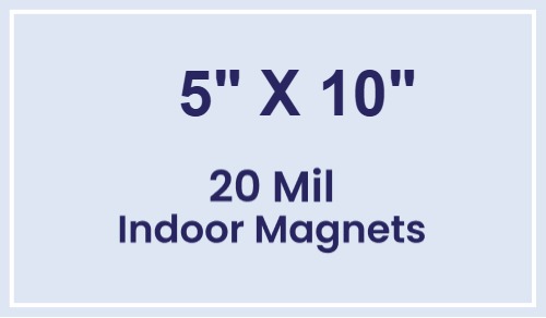 Magnet - 5x10 Square Corners - 20 mil