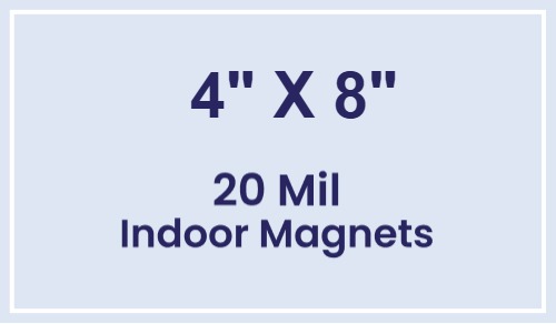 4x8 Square Corners Indoor Magnets - 20 Mil