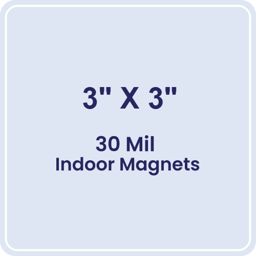 3x3 Round Corners Indoor Magnets - 30 Mil