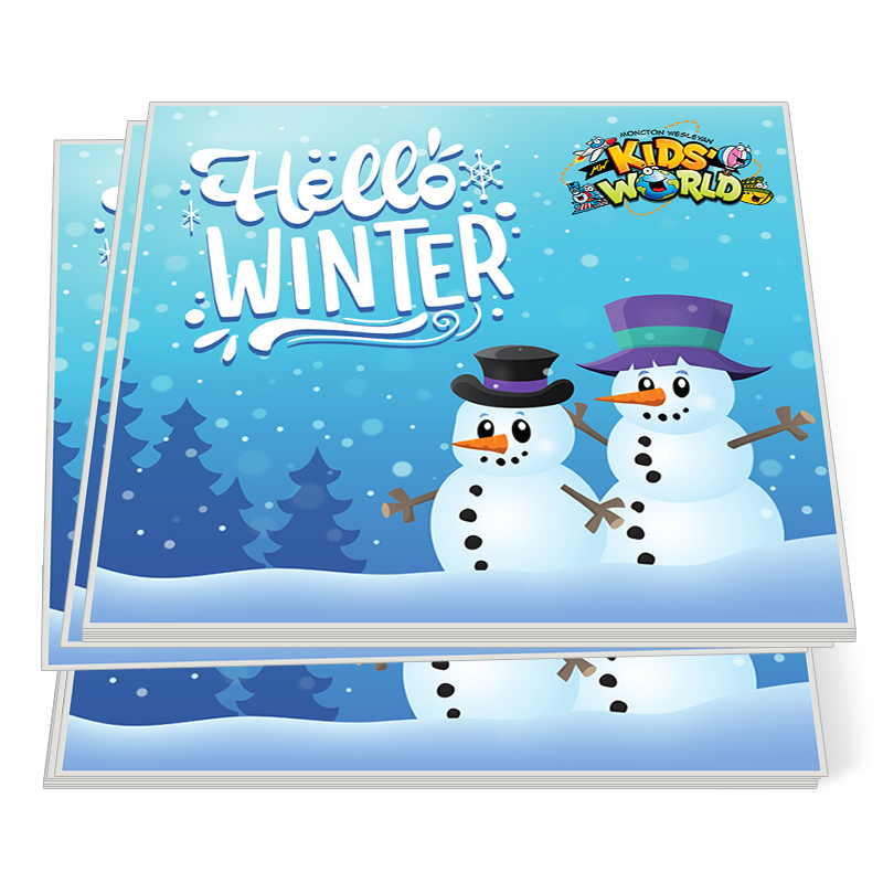 4x4 Inch Square Full Color Indoor Paper Stickers