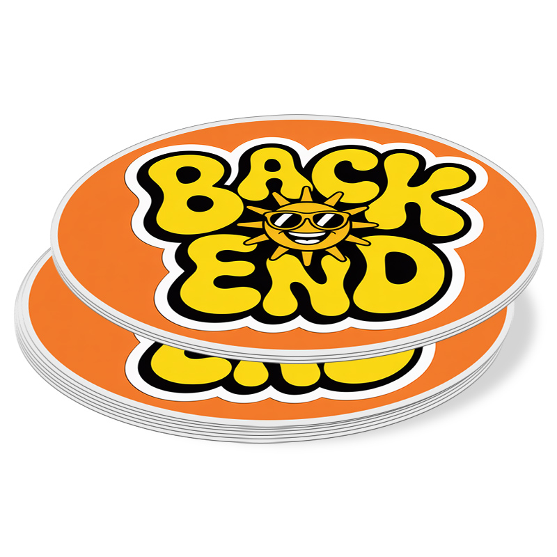 6x4 Inch Oval Full Color Outdoor Vinyl Stickers